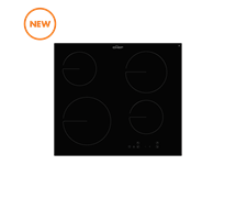 90cm 4 zone electric solid cooktop, white (CHS942WB) - Chef Australia