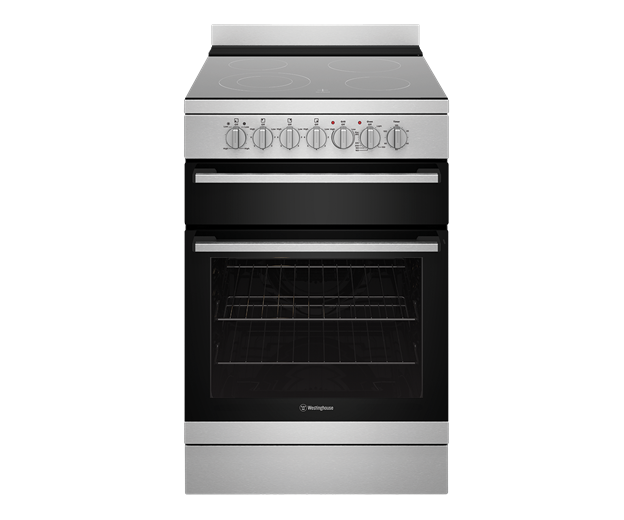 60cm electric freestanding cooker with separate grill, stainless steel ...